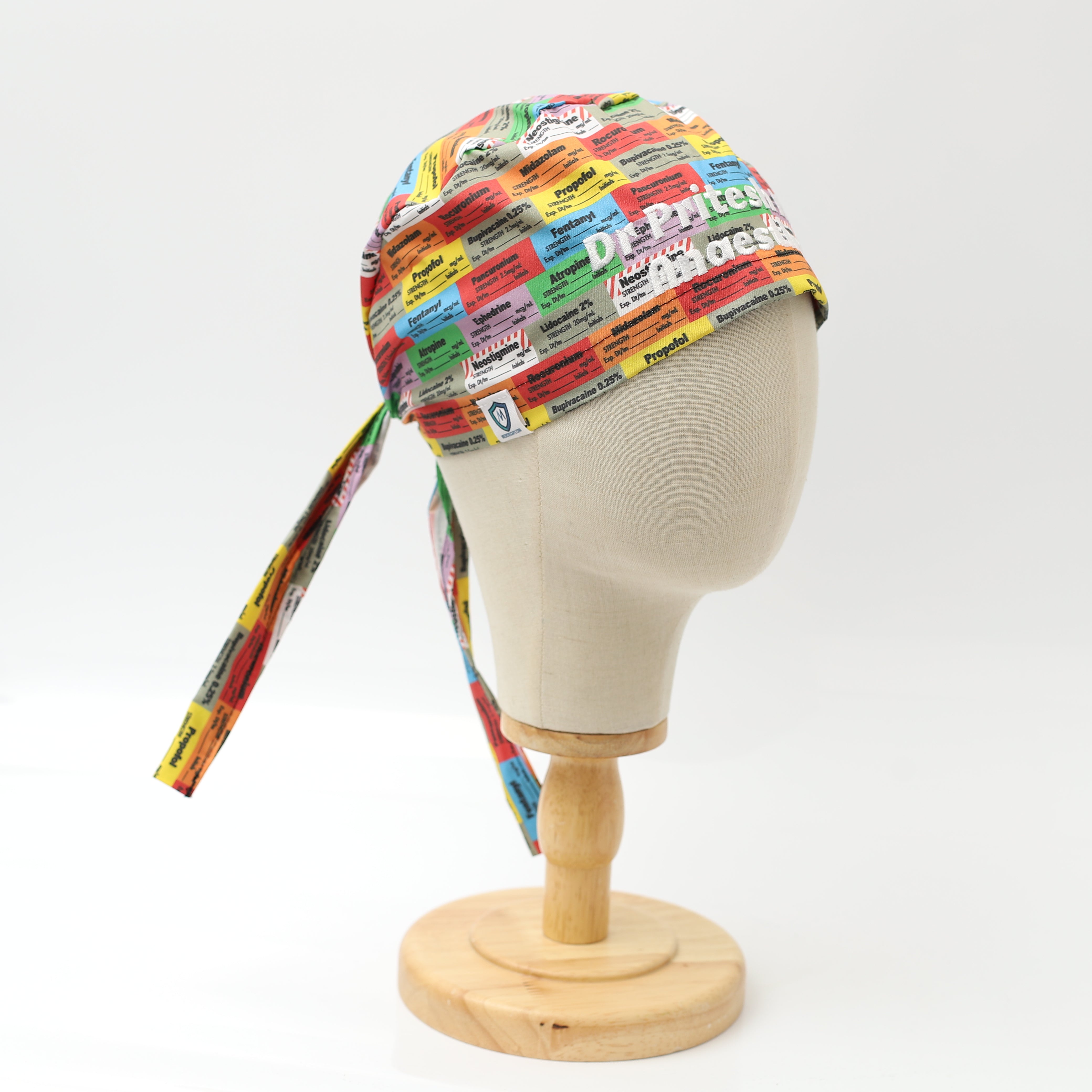 Anaesthetist Drug Labels Scrub Cap – Medicus Custom Scrub Caps