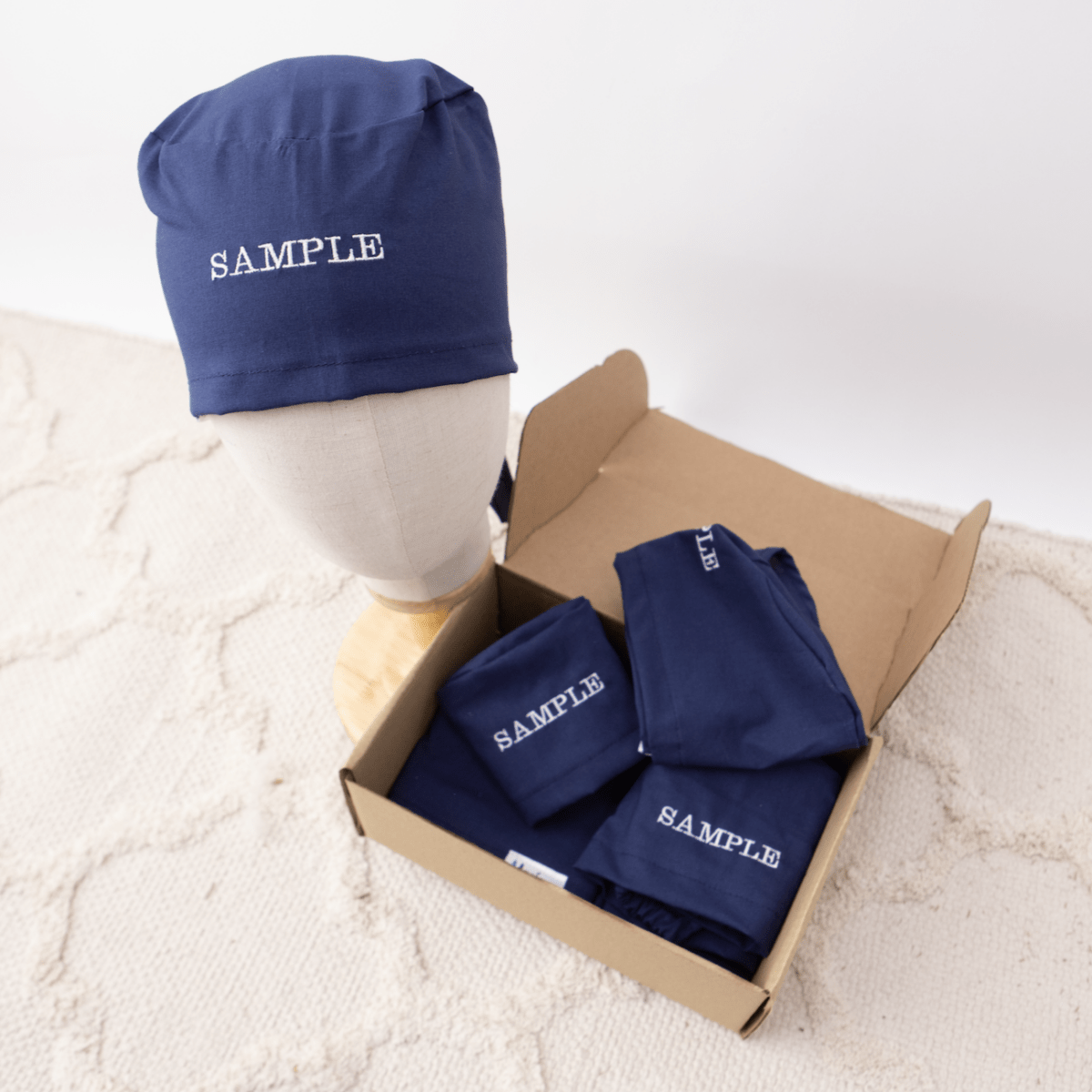 Bulk Order Scrub Cap Sample Boxes – Medicus Custom Scrub Caps